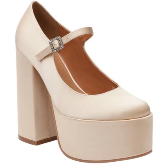 Lisa Vicky | Shoes | 5924245 New Size Various Cream Platform Heels With ...
